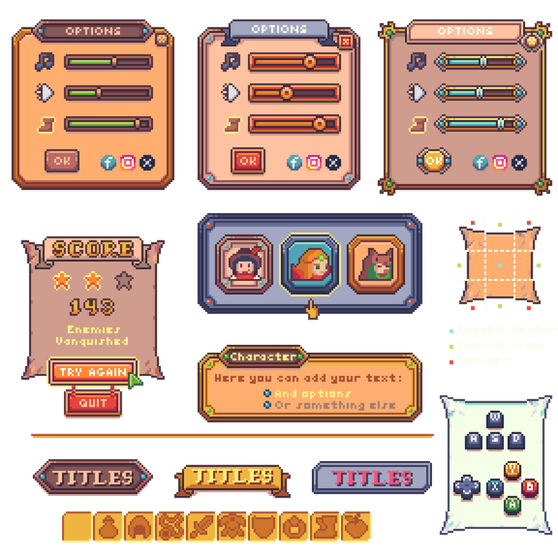 RPG UI pack by Franuka