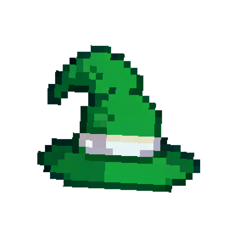 30+ Mage Hat Pack - Pixelart / Pixel Art sprite Wizard Hat Pack RPG by ...