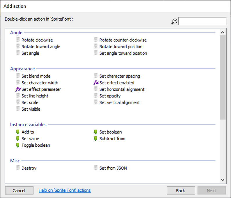 Sprite Font (Construct 2 Addon) by skwp