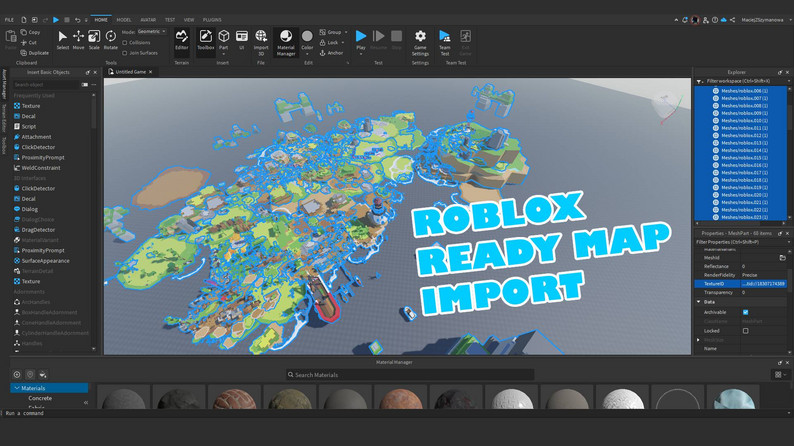 FREE Epic 3D Map for Roblox and Unity Game Low-poly 3D model by EmaceArt