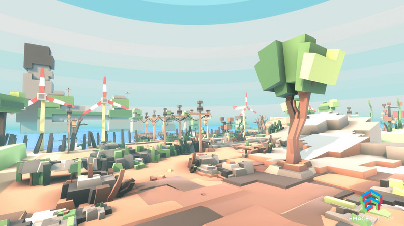 FREE Epic 3D Map for Roblox and Unity Game Low-poly 3D model by EmaceArt