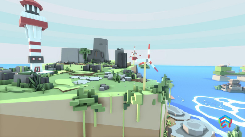 FREE Epic 3D Map for Roblox and Unity Game Low-poly 3D model by EmaceArt