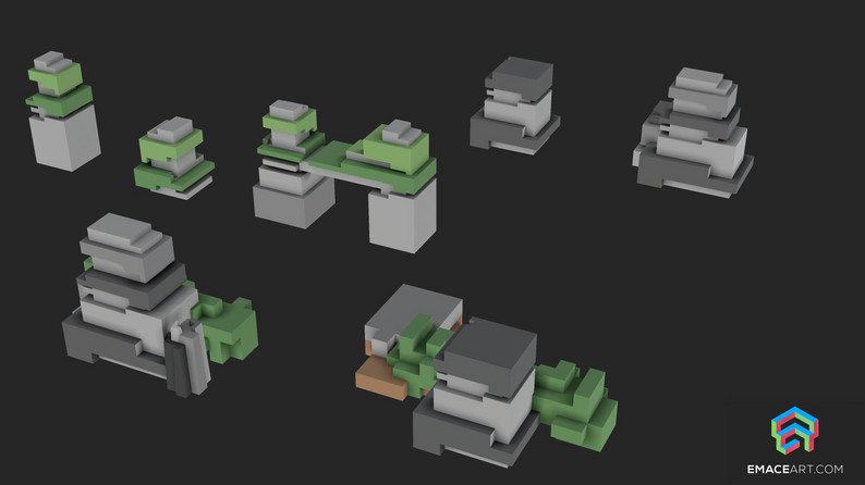 FREE Epic 3D Map for Roblox and Unity Game Low-poly 3D model by EmaceArt