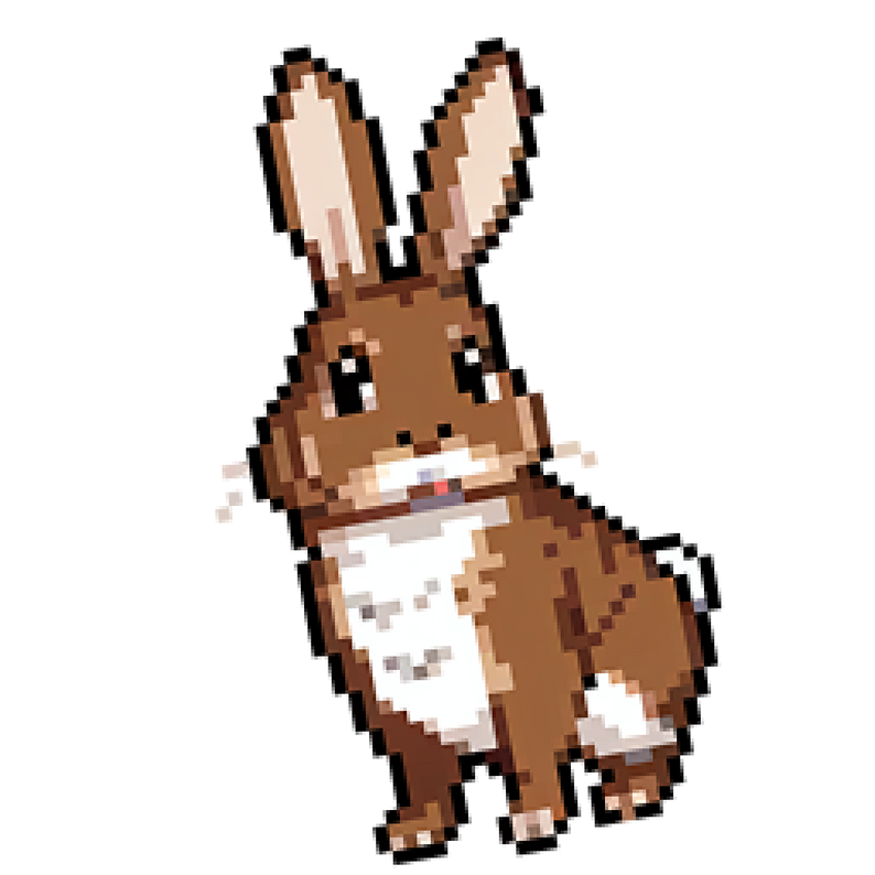 25 Rabbits --- Pixel Art Rabbit Pack by PixiePirat