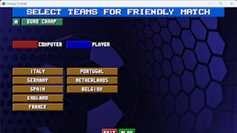 Vintage Football Game by retroteamgames