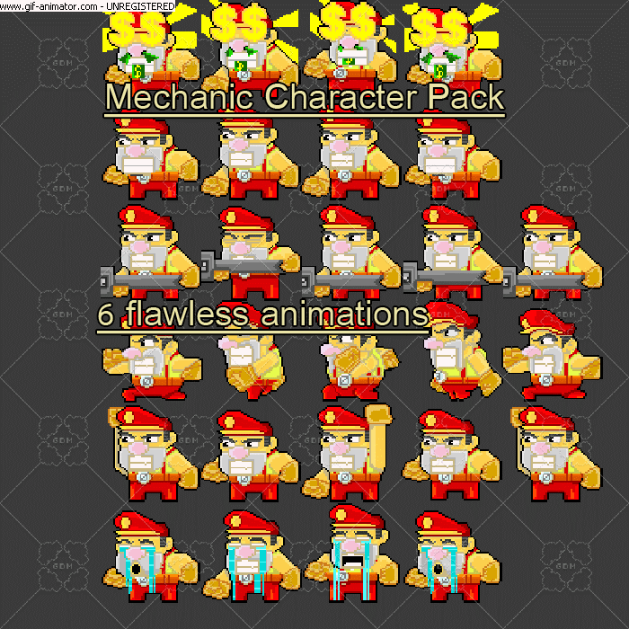 2d platformer character by Cubenom