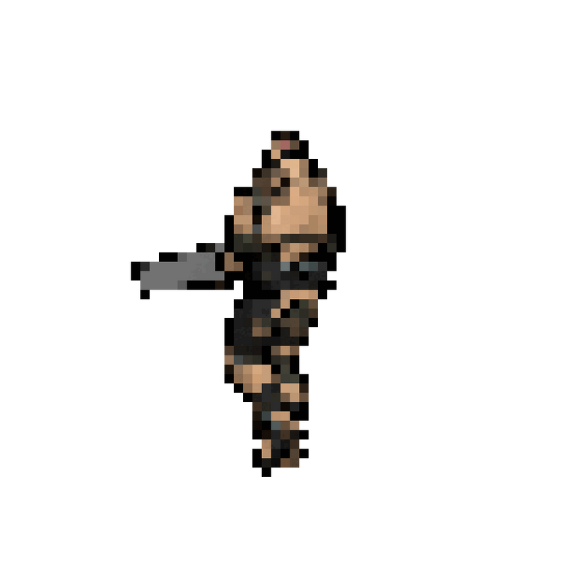 PIXEL STYLE ANIMATED CHARACTER "SCI-FI TROOPER" by W_K_Studio