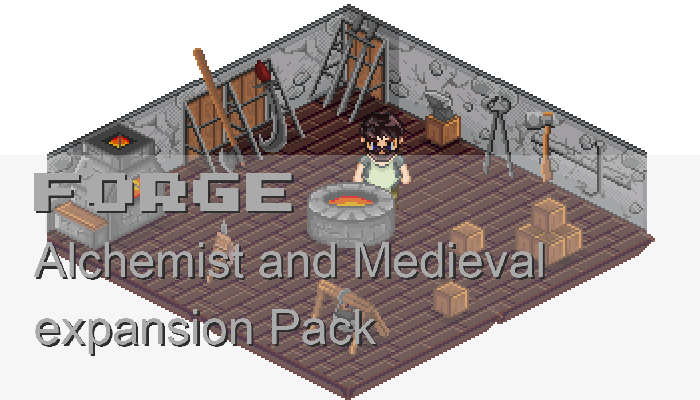 Pixel art assets - Forge by Erien