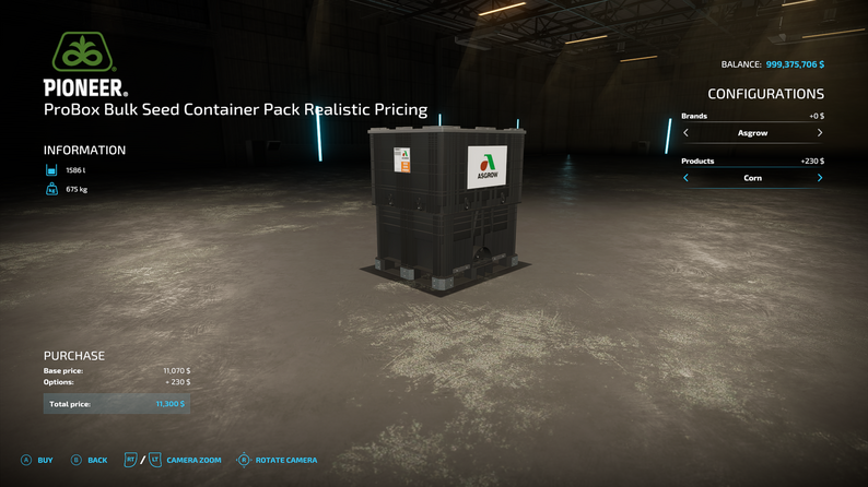 FS22 LAC ProBox Pack Realistic Pricing by LegacyAG