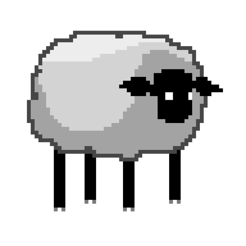 Pixel Sheep by gntldragon