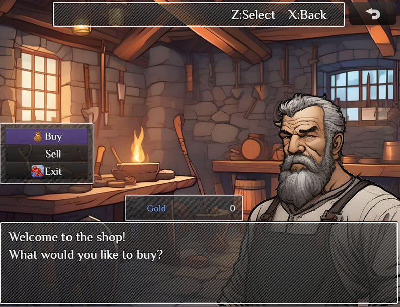 RPG Maker NPC Character Set - Blacksmith by GalacticGod
