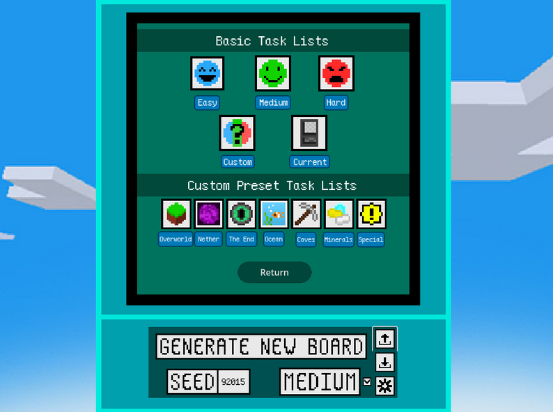 Minecraft Bingo+ V3 by congrets