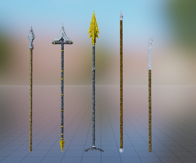 Voxel Colossal Swords & Spears by Cayden Andrews