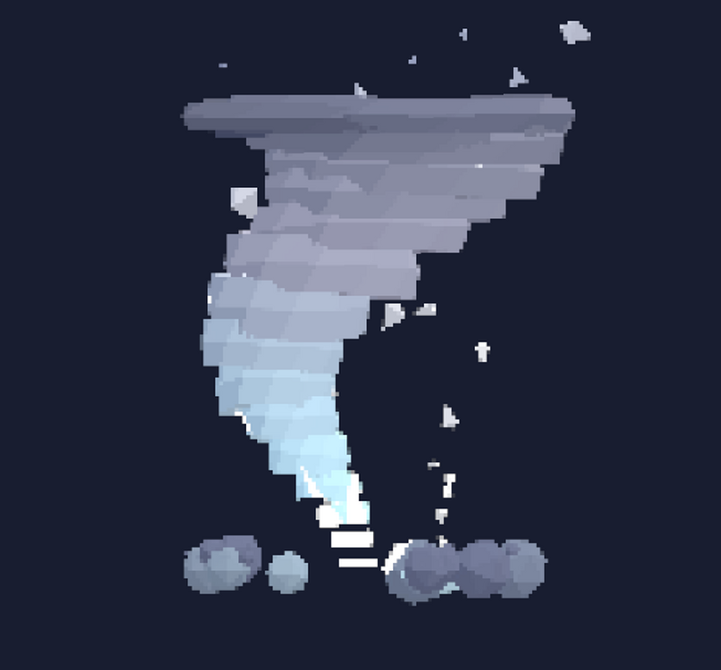 Tornado pixel sprite sheet by CREASTA PIXEL