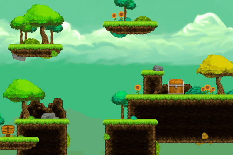 Free Platform - Game Tileset by ludicarts