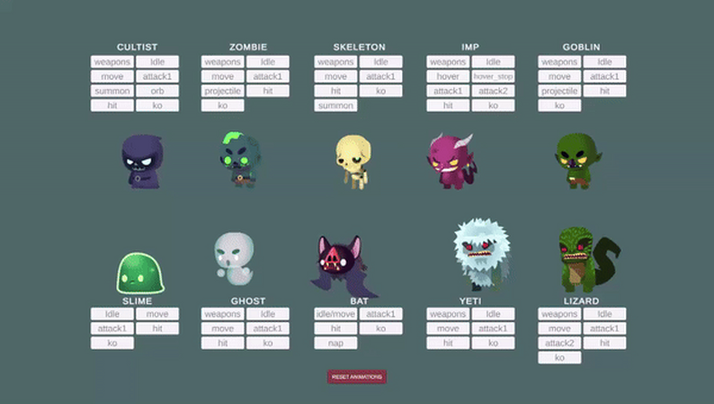 2d Monster Bundle Pack Volume 1 Preview by Pondo