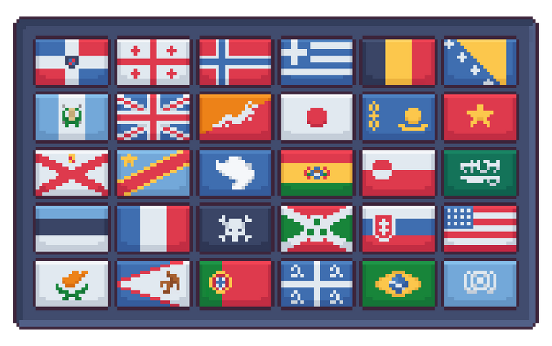 Global Regional Indicator Flags 250+ by Snoblin