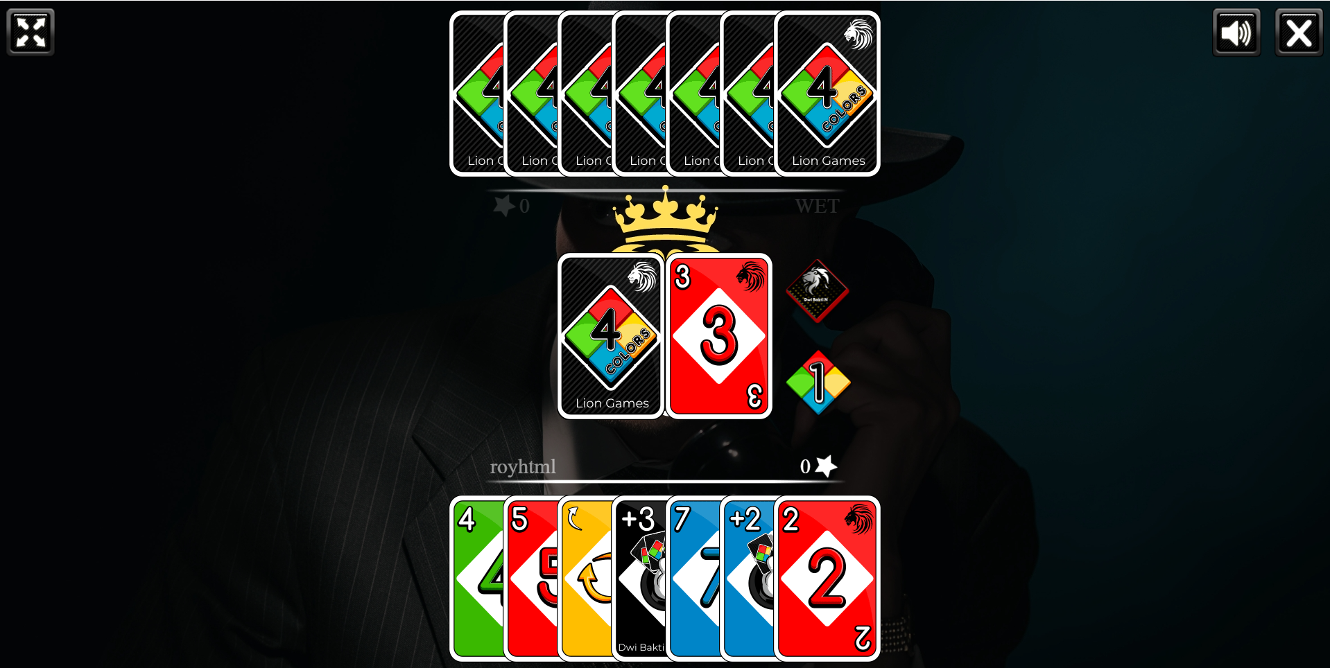 UNO Lion Games by Roy Html