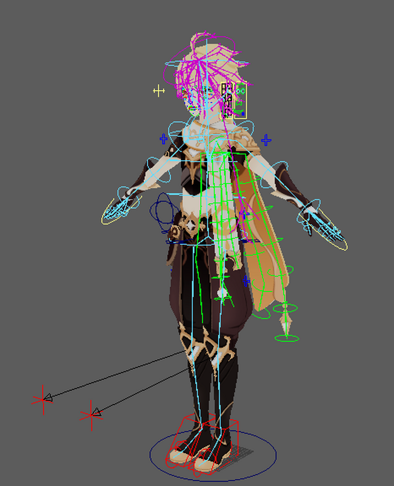 Aether - Genshin Impact Character Rig by Brendon Chadwick