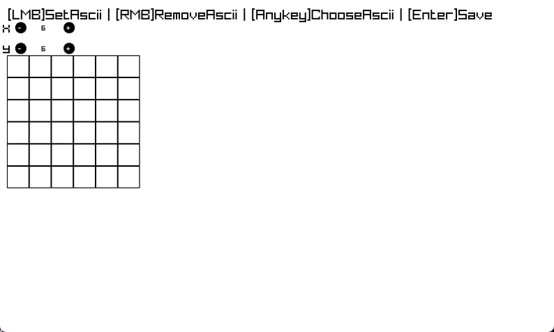 Ascii Map Editor by Feishiko