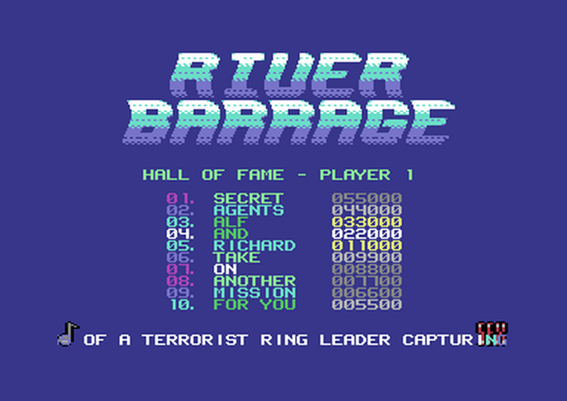 River Barrage [Commodore 64] by Richard of TND
