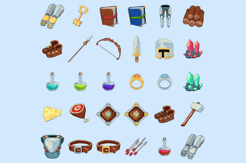 Free RPG Icon Set II by ludicarts