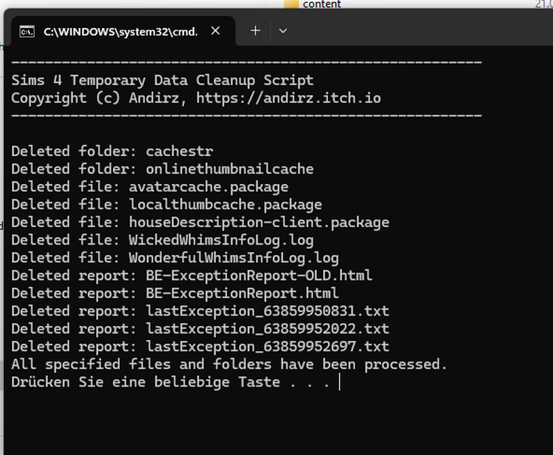 Cleanup Script for Windows by Andirz