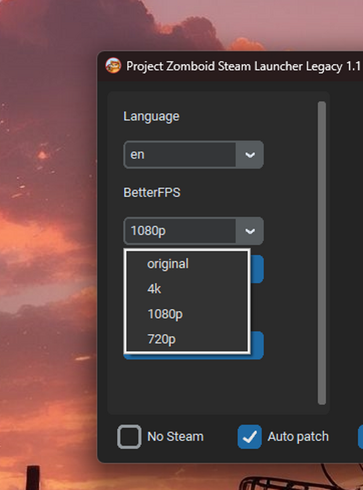 Project Zomboid Launcher Legacy by JobLab - Studio