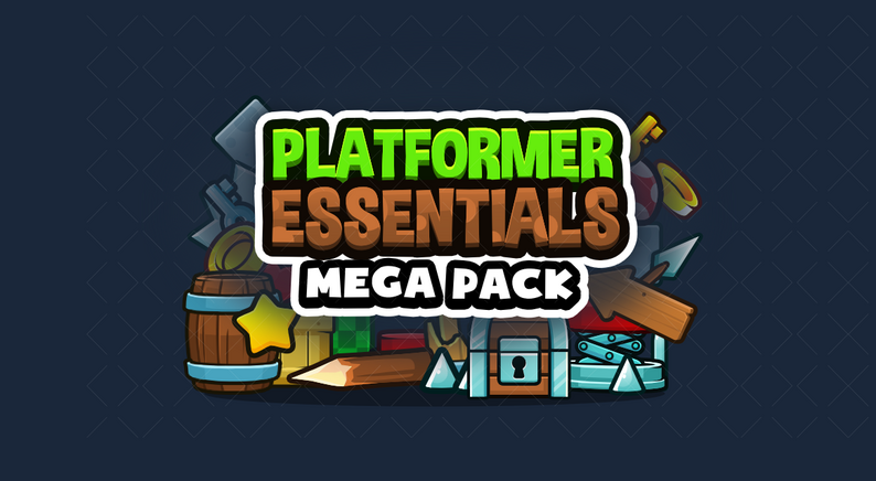 Platformer items mega bundle by Robert Brooks - gamedeveloperstudio.com