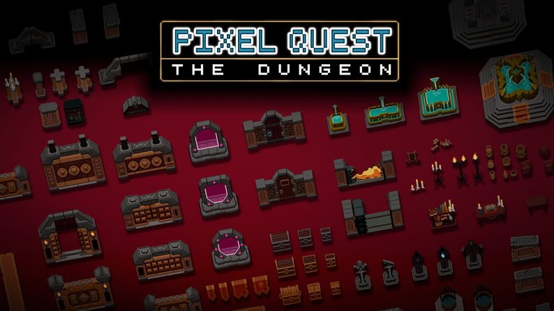 2D Pixel Quest Vol.1-The Dungeon by Barely_Games