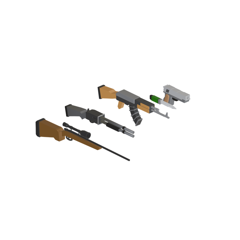 Free Low-Poly Weapons Pack by amaraha