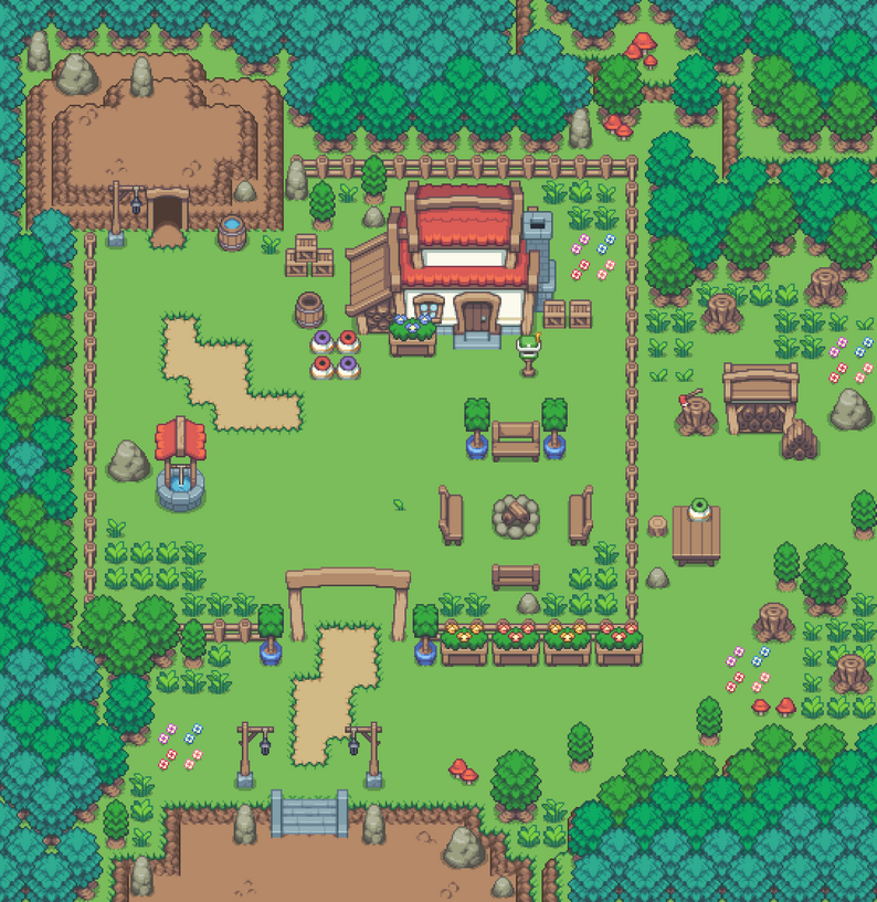 Fantasyville Topdown RPG-16x16 Village sprites by JPKG