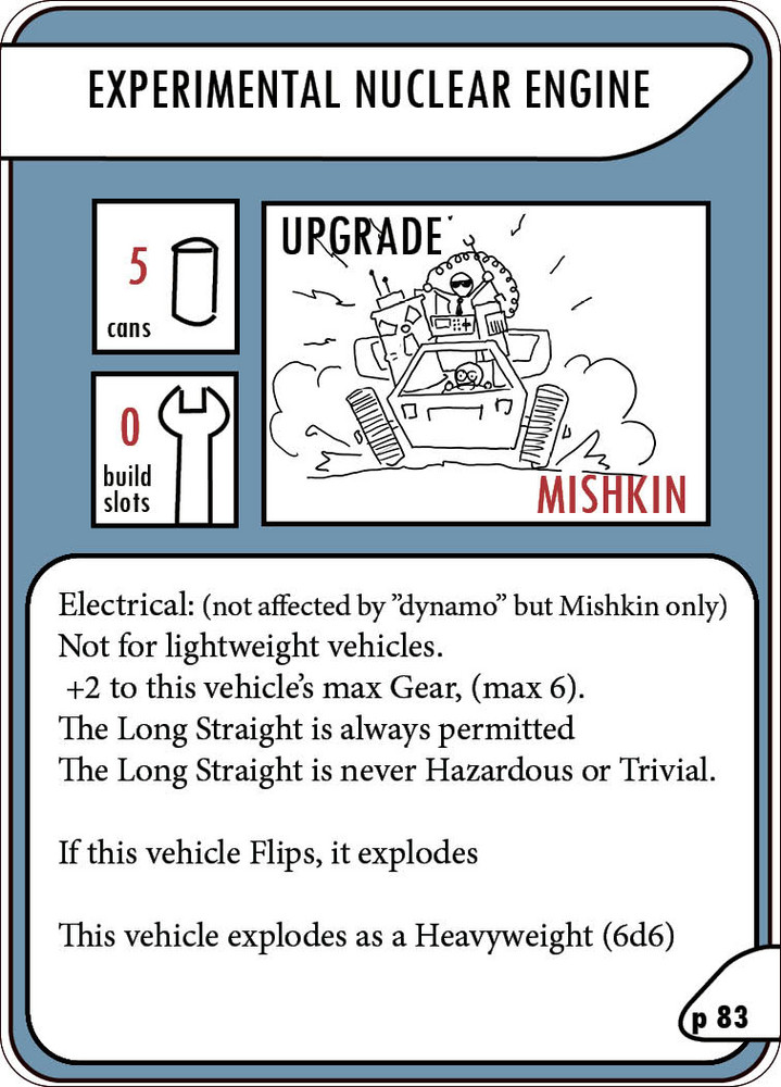 Gaslands Refuelled: Upgrade Reference Cards by esbenheick