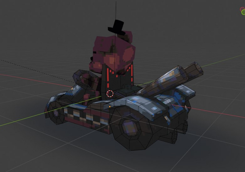 Low-Poly Ps1 FNAF Kart by Puck