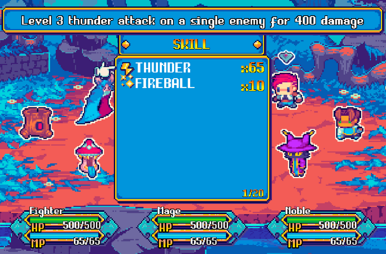Turn-Based RPG Battle System for GDevelop by Game2DOM