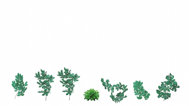 Retro PSX Style Tree Pack by mayvector