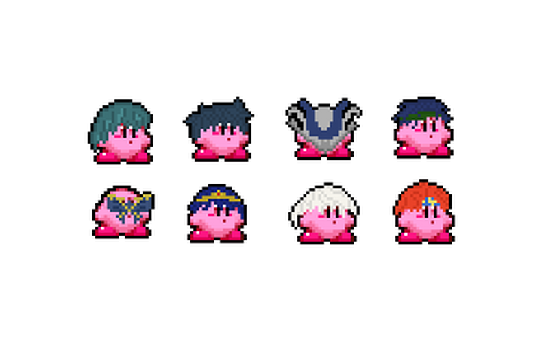 8bit Kirby Smash Ultimate Copy Abilities by Purple Bunny Games
