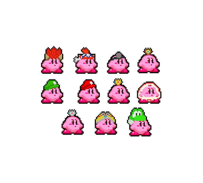 8bit Kirby Smash Ultimate Copy Abilities by Purple Bunny Games