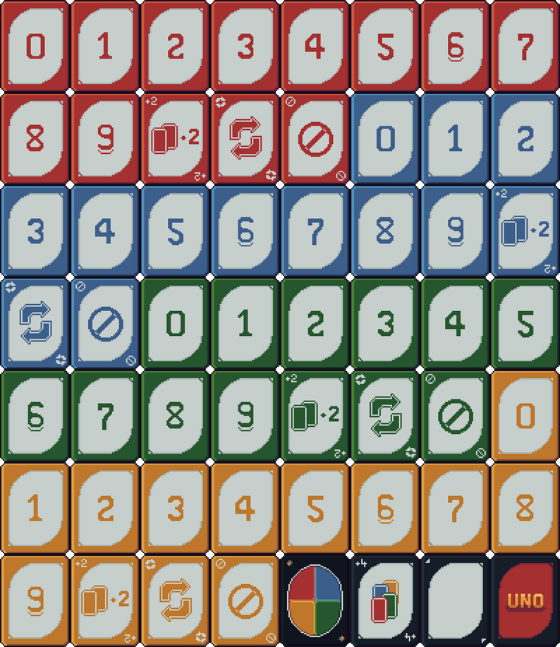 (Pixel) UNO Cards by IvoryRed