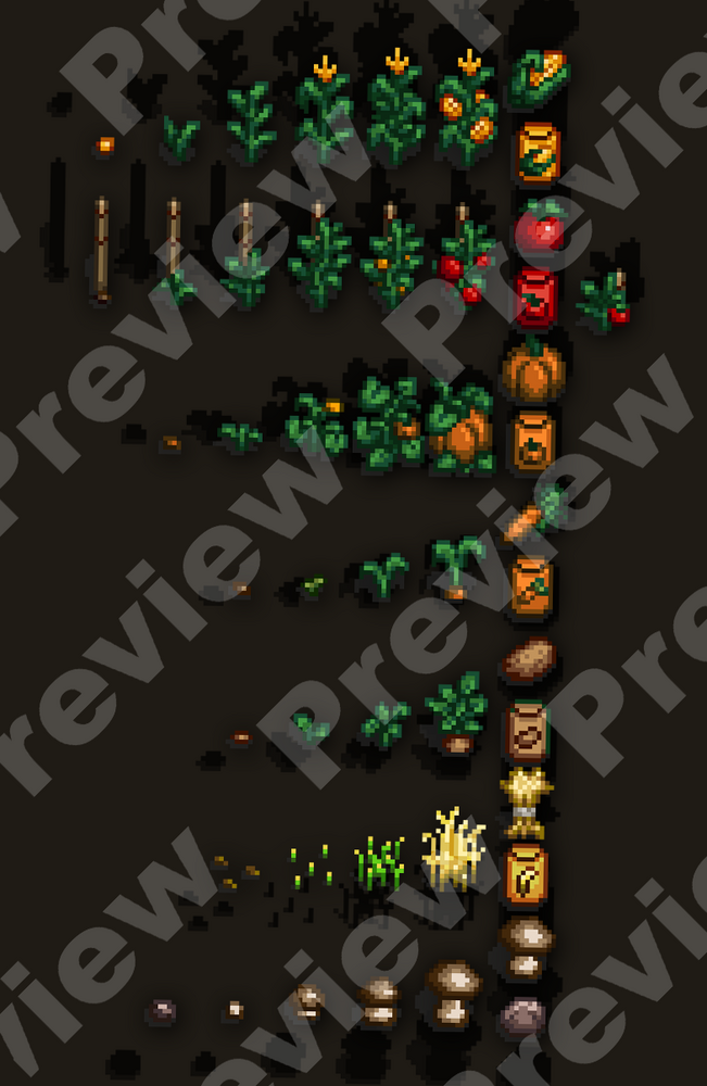 Pixel Crops and Plants by Artimus