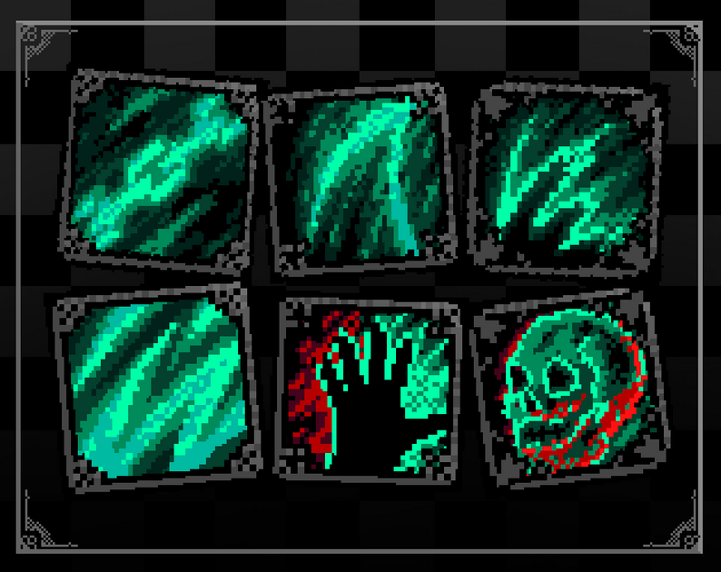 Pixel Art Skill Icons - Necromancer by Frostwindz