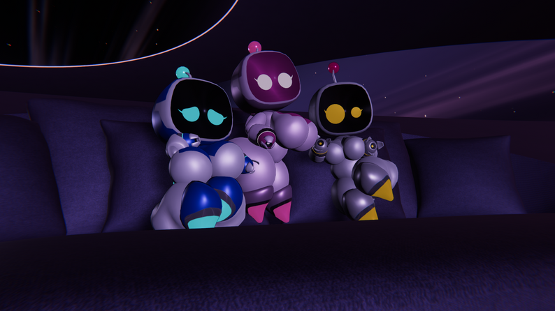 Cosmo-Bot VRChat Avatar (PC + Quest) by Crumpus