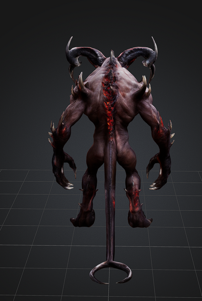 Realistic 3D Demon Model by Joaovitron