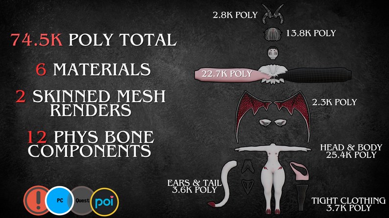 Baphy the Sabbatic Goat Avatar (Masc) Vrchat 3.0 [PC] by LoafeVR