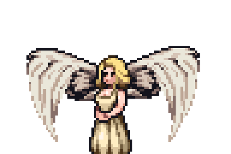 Pixel Art Angel Character - 2D Sidescroller by GandalfHardcore