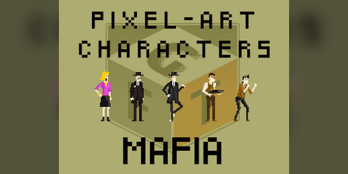 Pixel-Art Characters - Mafia by RaulDiaz