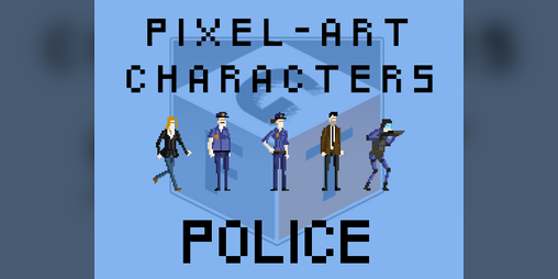 Pixel-Art Characters - Police by RaulDiaz
