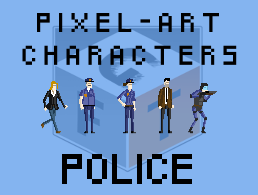 Pixel-Art Characters - Police by RaulDiaz