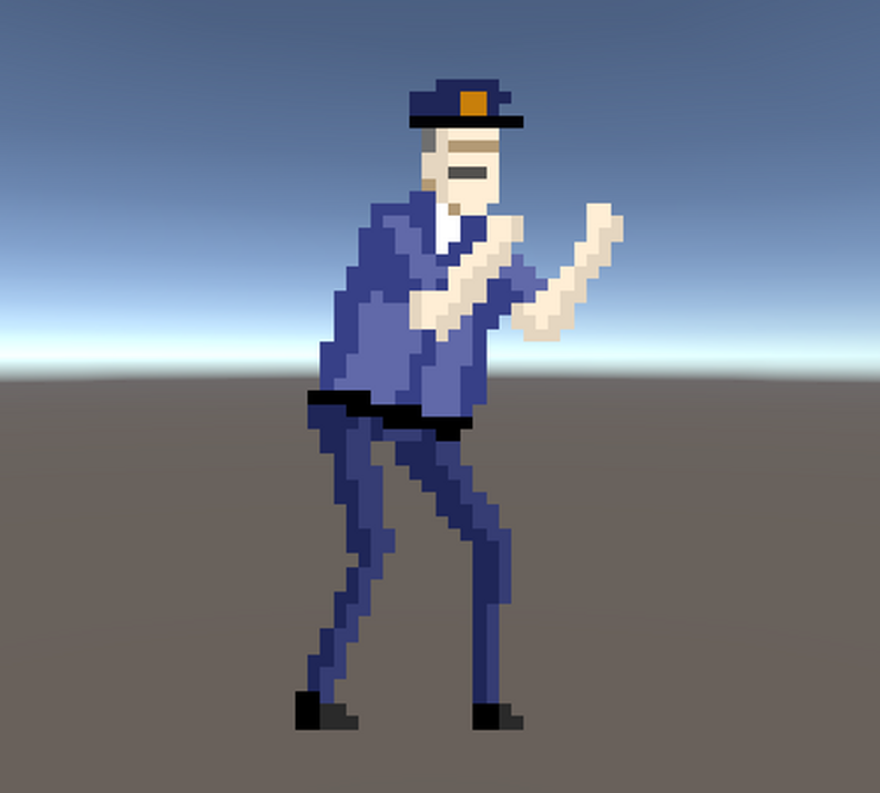 Pixel-Art Characters - Police by RaulDiaz