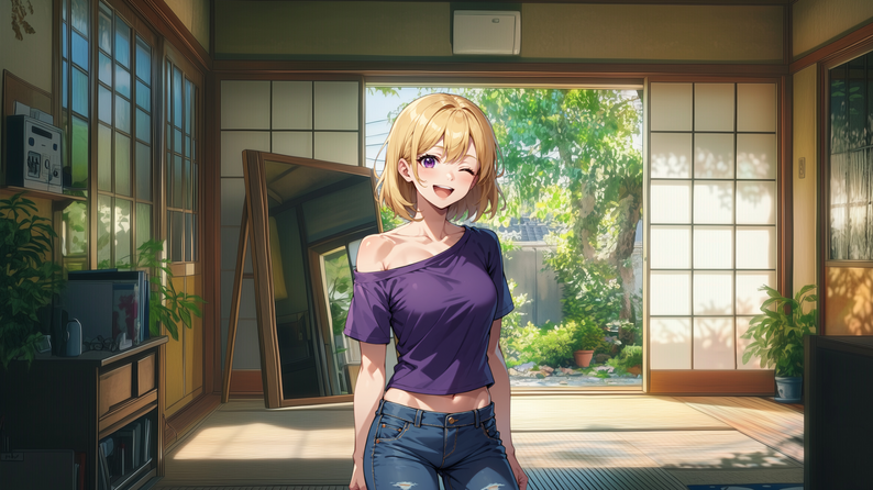 Female Muscle Growth (FMG) Visual Novel (Mika) by StrongGirls